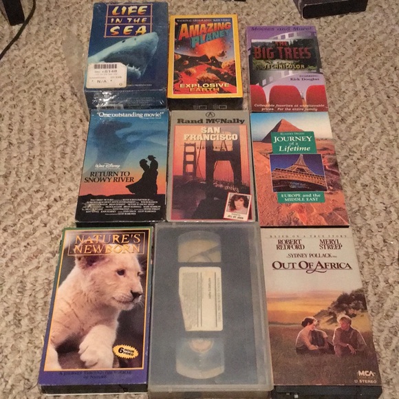 Media | Vintage Video Cassettes On Natureanimalsworld Eight Vhs Plus ...